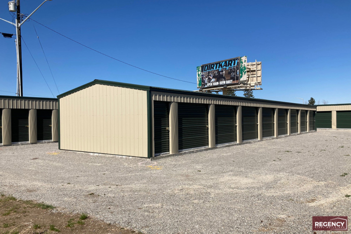 Four Prefab Mini Storage Buildings in Post Falls, Idaho